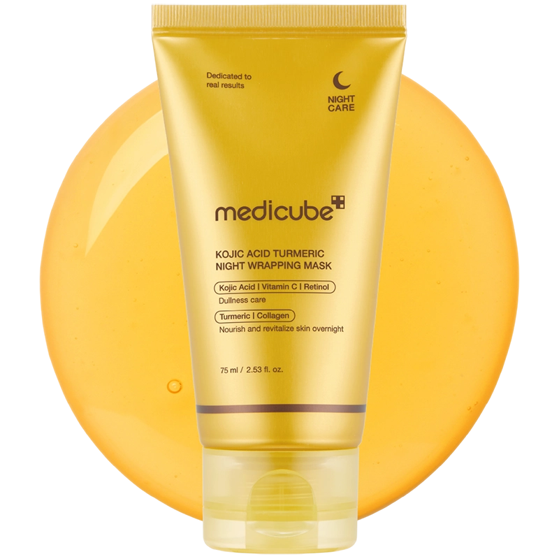 MEDICUBE KOJIC ACID TURMERIC NIGHT WRAPPING MASK 75ml – Korean-Hub